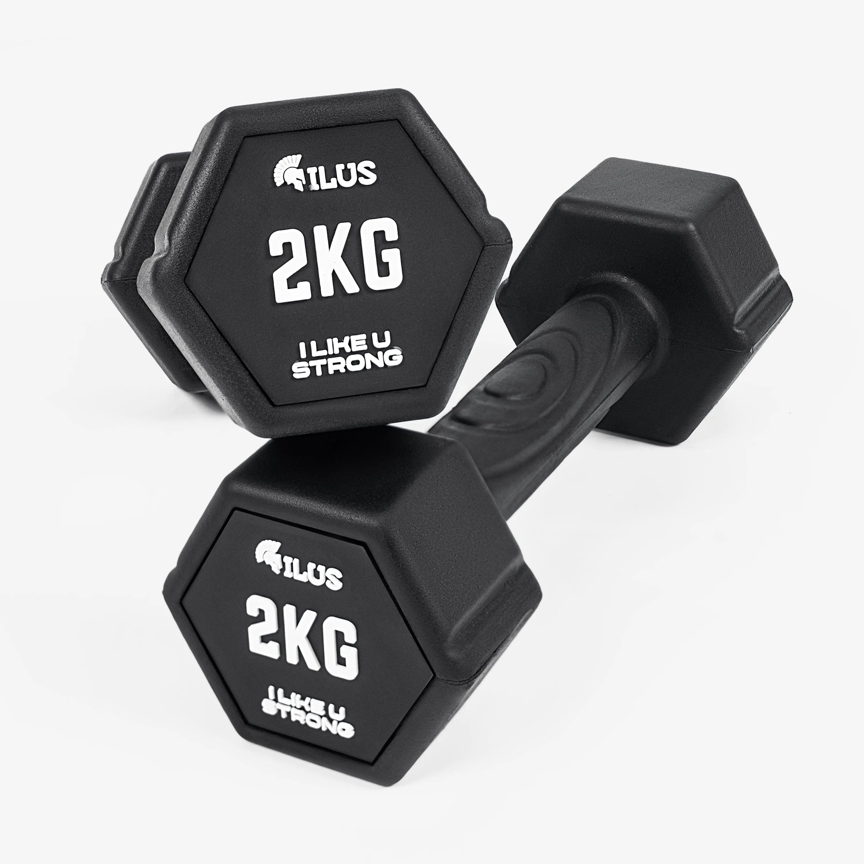 Par Mancuernas Hexagonales Rubber ILUS | ILUS Fitness | Hexagonales ...